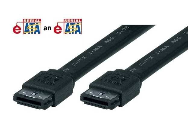 eSATA Anschluss Kabel extern / eSATA an eSATA / 1m