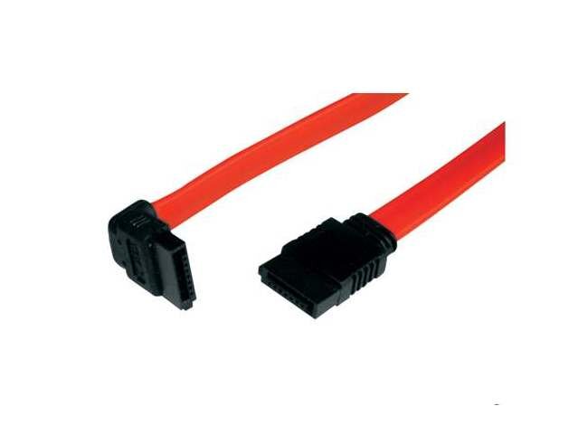 SATA I+II connection cable angled, 1m