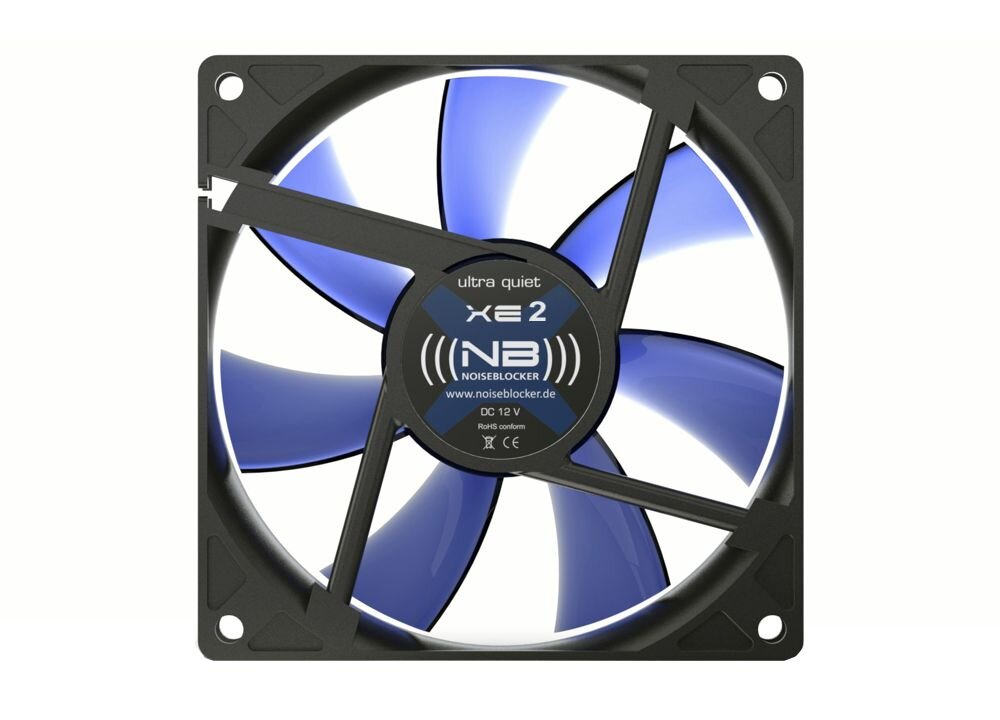 92mm Fan Noiseblocker BlackSilent XE2 Rev1.0 / 21dB/A