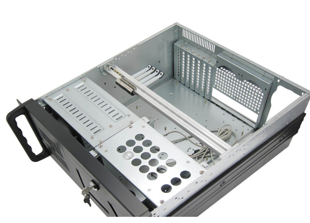 19-inch ATX rack-mount 4U server case - black