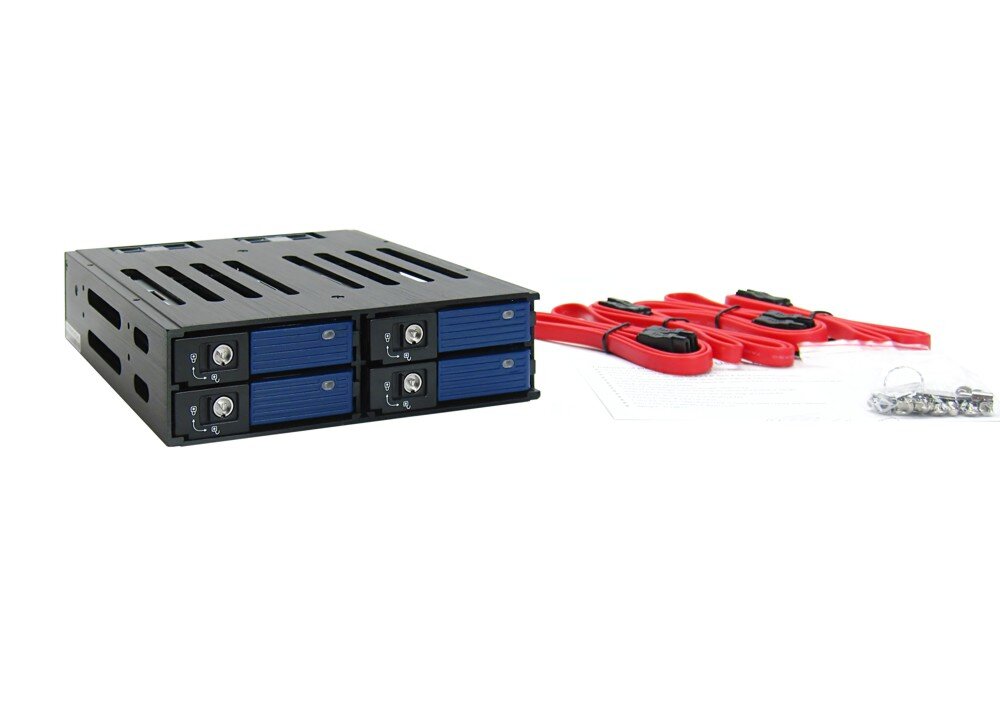 Mini Backplane JJ-1041SS für 4x 2,5" SAS I+II / SATA I+II+II HDD - sc