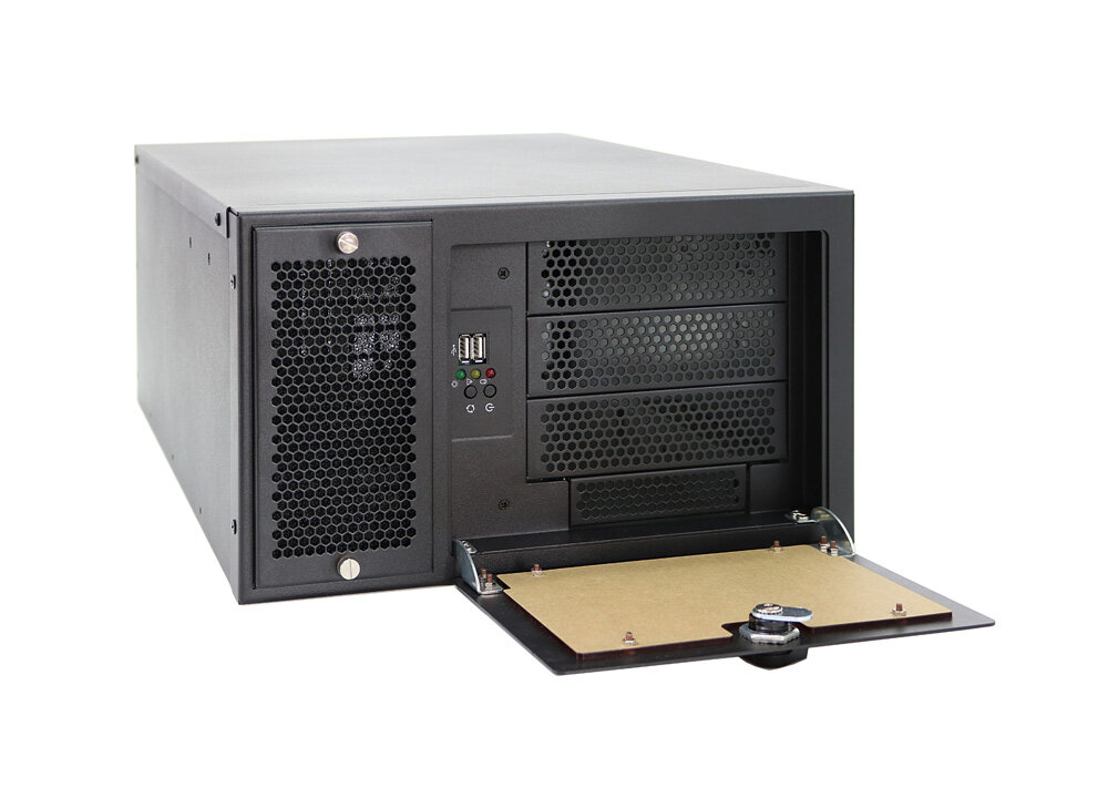 Micro-100B mini server chassis - wallmount-capable / micro ATX & mini