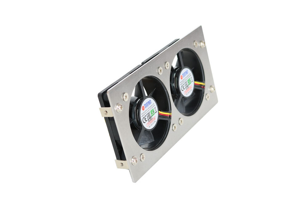 Fan module with 2 x 60mm Titan fans in two 5 1/4 inch drive bays
