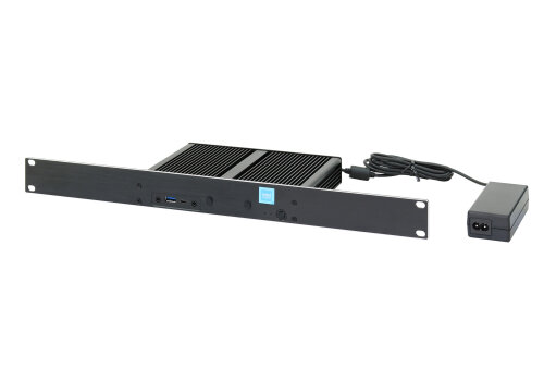 19" Mini IPC System 1HE ultrakurz 'Emu X1-N100 Fanless' - Quad-Core i