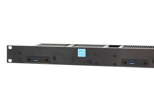 19" Dual Mini IPC System 1HE ultrakurz 'Emu DX2-N200 Fanless' - Quad-